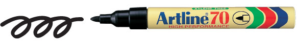 Artline 70 Permanent Marker Pen 1.5mm - Marker Pen